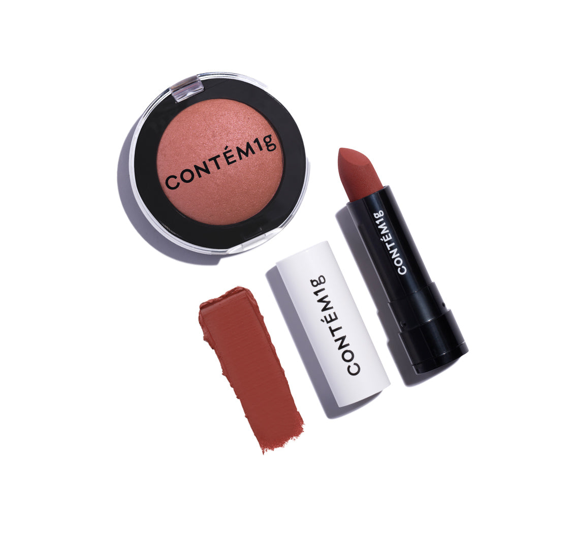 Kit Batom Matte Velvet + Blush Baked – Contém1g